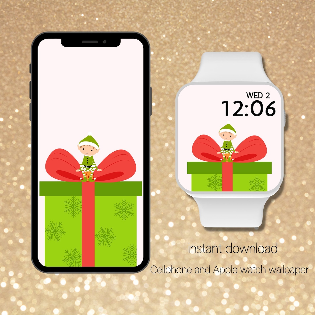 Christmas Elf | Apple Watch Wallpaper Christmas | Apple Watch Face ...