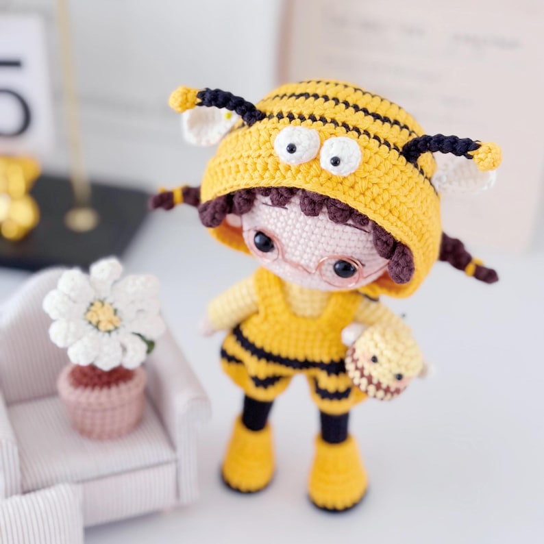 Crochet Bee Doll Pattern: Amigurumi Doll (PDF File) - Etsy