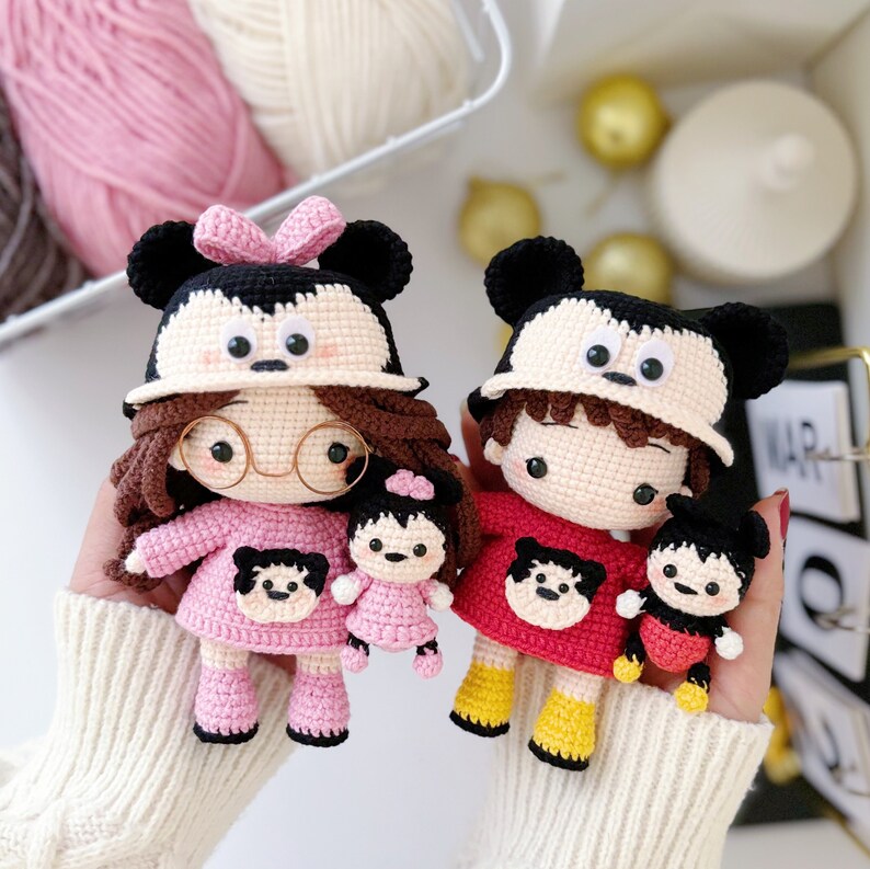 Mouse Couple Crochet Doll Pattern: Amigurumi PDF (digital Download) - Etsy