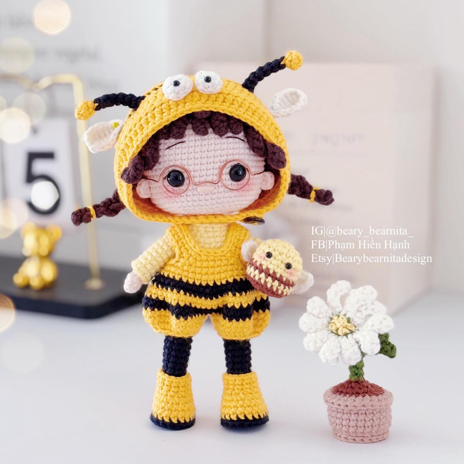 Crochet Bee Doll Pattern: Amigurumi Doll (PDF File) - Etsy