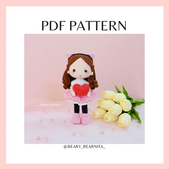 Amy Doll Crochet Pattern. Amigurumi Crochet Pattern. Doll | Etsy