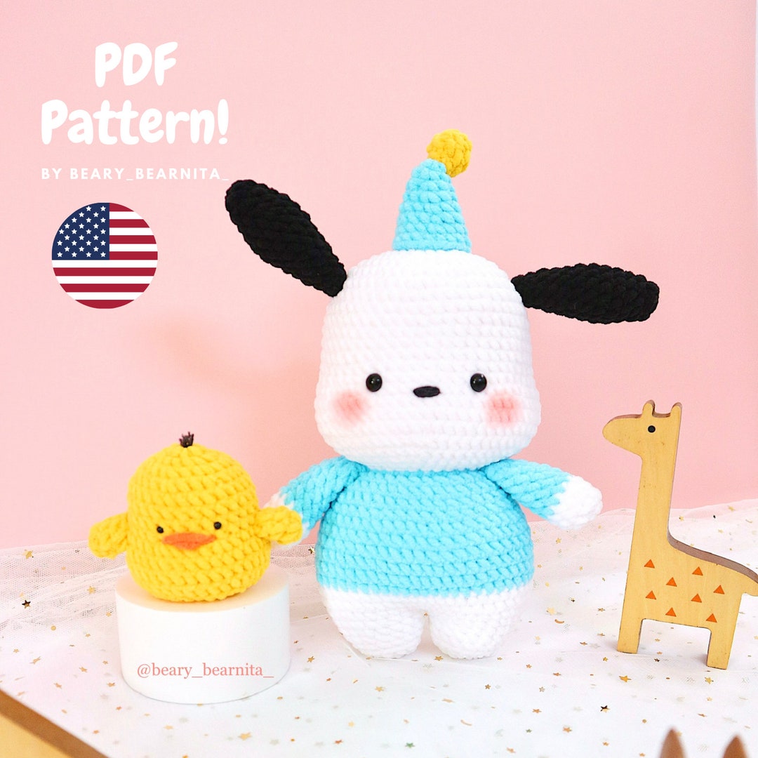 Lindo patrón de crochet de perro P.O.C.H.A.C.C.O. Lindo patrón de perro ...