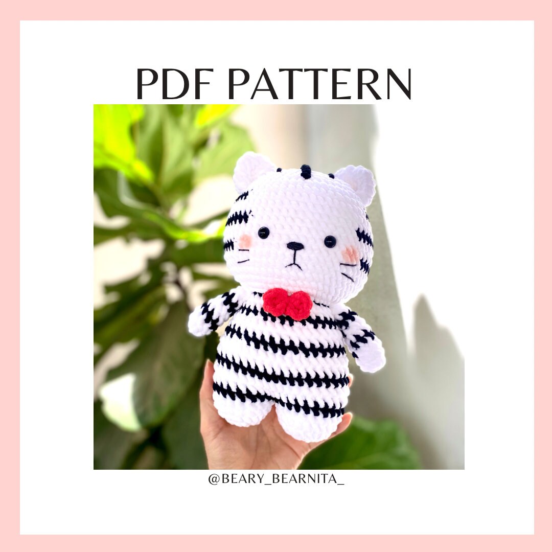 Little Chunky Tiger Crochet Pattern. Amigurumi Crochet - Etsy