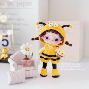 Crochet Bee Doll Pattern: Amigurumi Doll (PDF File) - Etsy