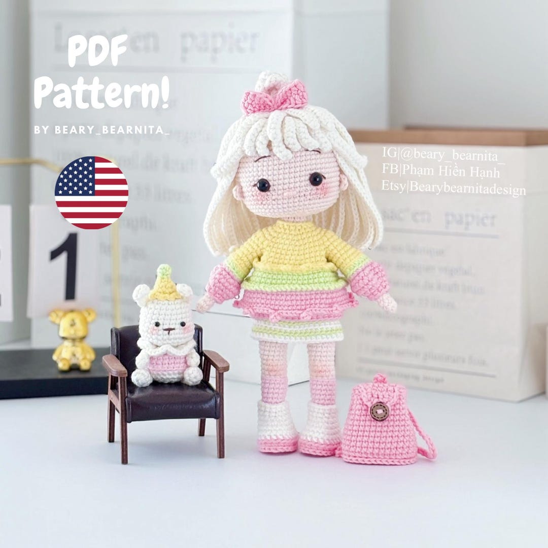 Amigurumi Marshmallow Doll Crochet Pattern (PDF) - Etsy