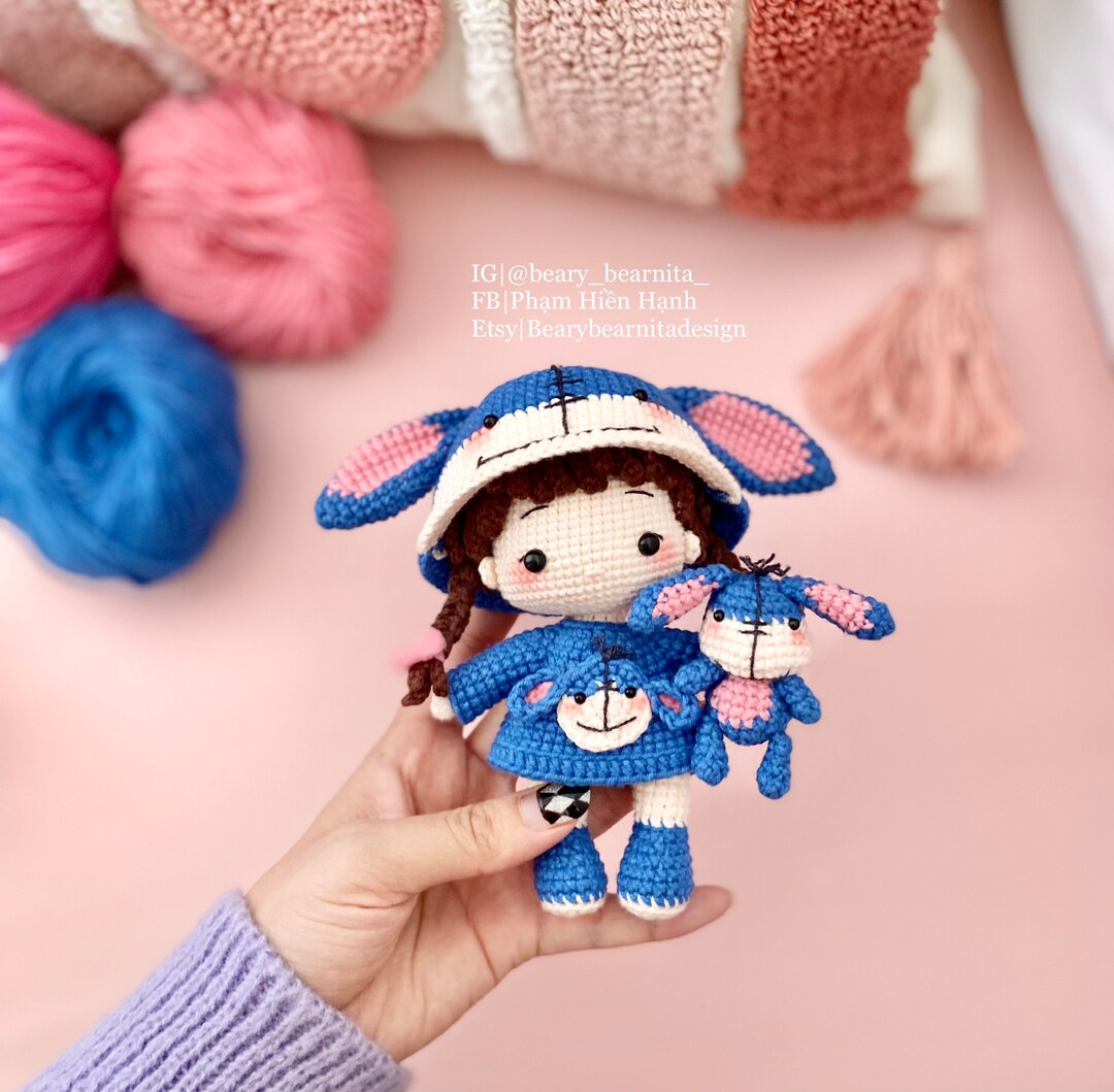 Blue Donkey and Molang Crochet Kits - Etsy