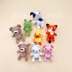 Tiny Animal Amigurumi Crochet Pattern (PDF File) - Etsy
