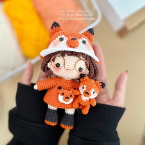 Foxy Crochet Doll Pattern. Amigurumi Crochet Pattern. Amigurumi Doll ...