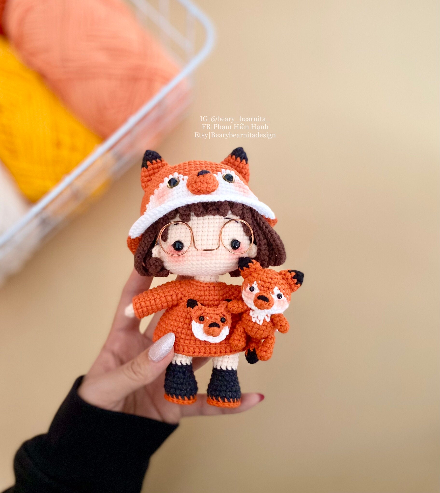 Foxy Crochet Doll Pattern. Amigurumi Crochet Pattern. - Etsy