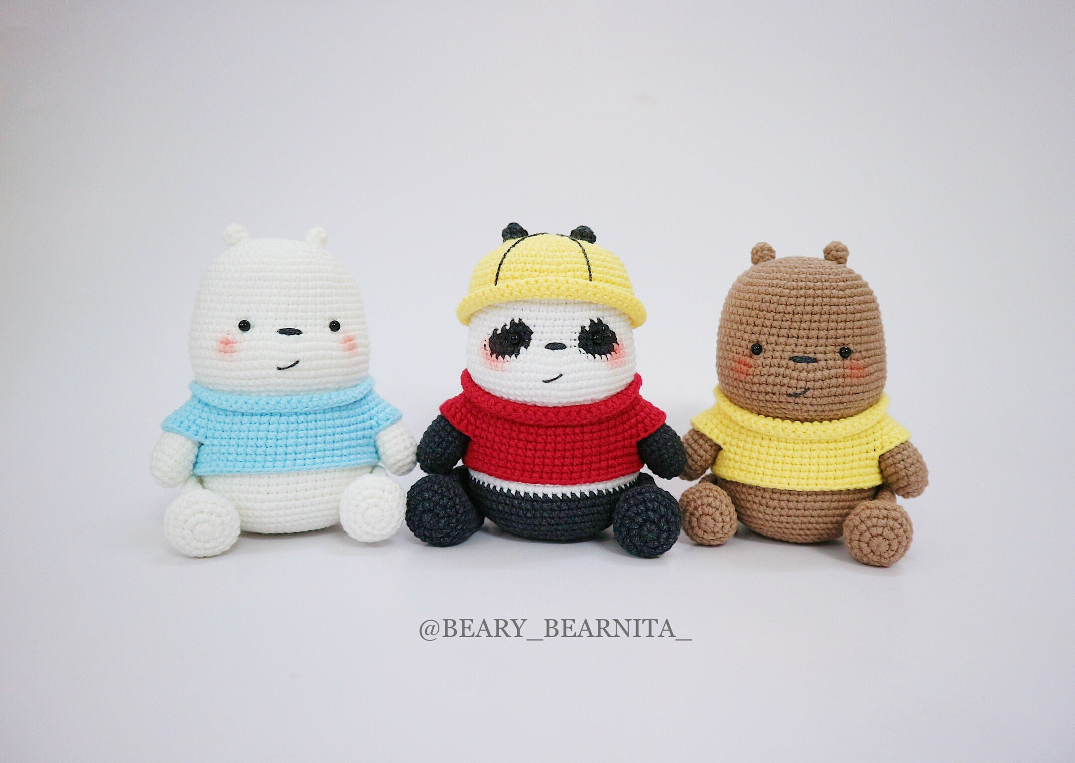 Cute Bears Crochet Pattern. Amigurumi Crochet Pattern. PDF - Etsy