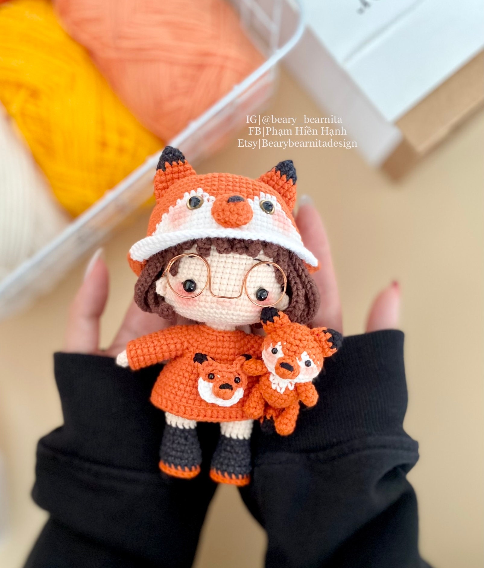 Foxy Crochet Doll Pattern. Amigurumi Crochet Pattern. - Etsy