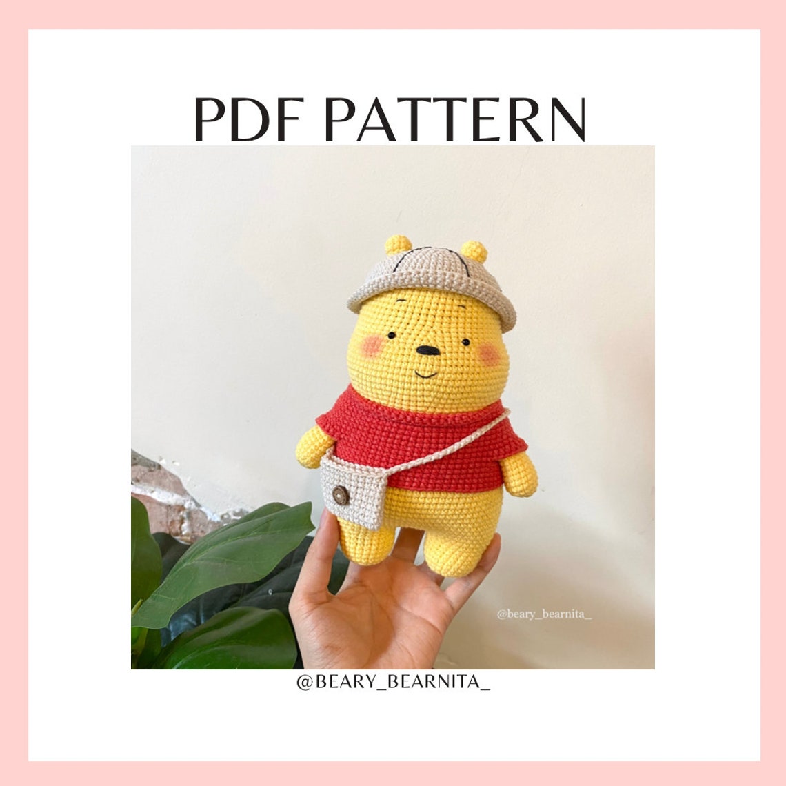 Yellow P.O.O.H Bear Crochet Pattern. Amigurumi Crochet - Etsy