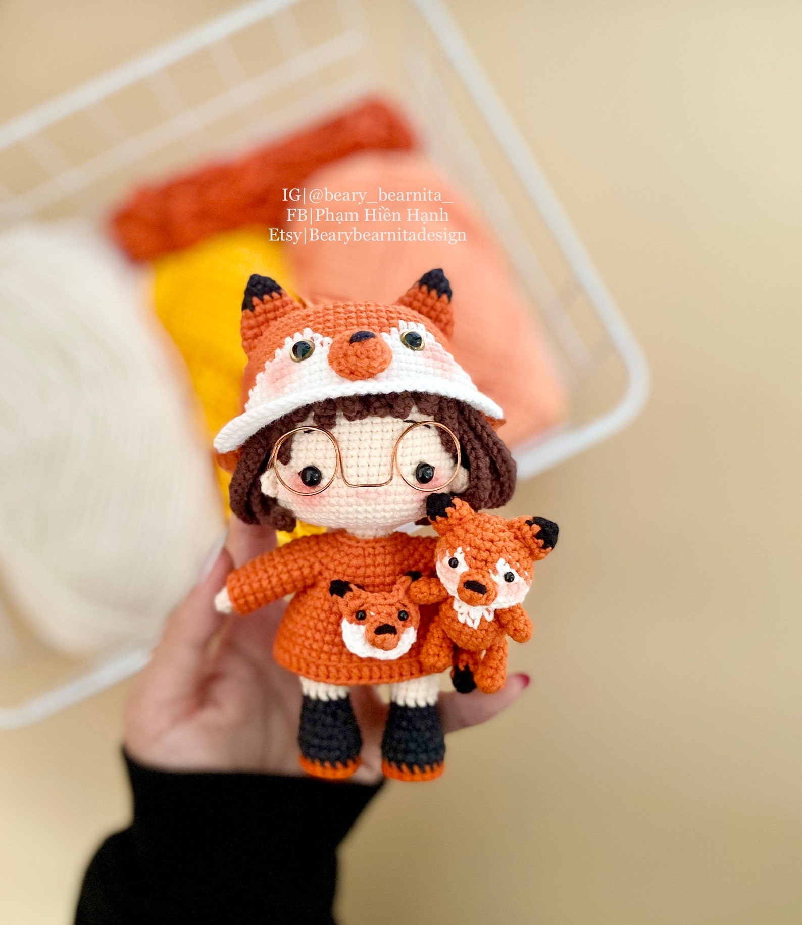 Foxy Crochet Doll Pattern. Amigurumi Crochet Pattern. - Etsy