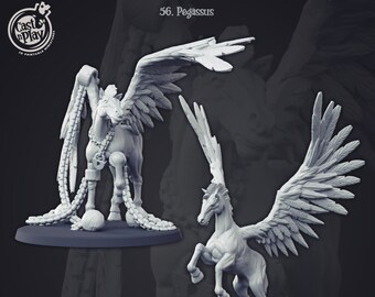 Pegasus Miniature for Dungeons and Dragons Pathfinder - Etsy