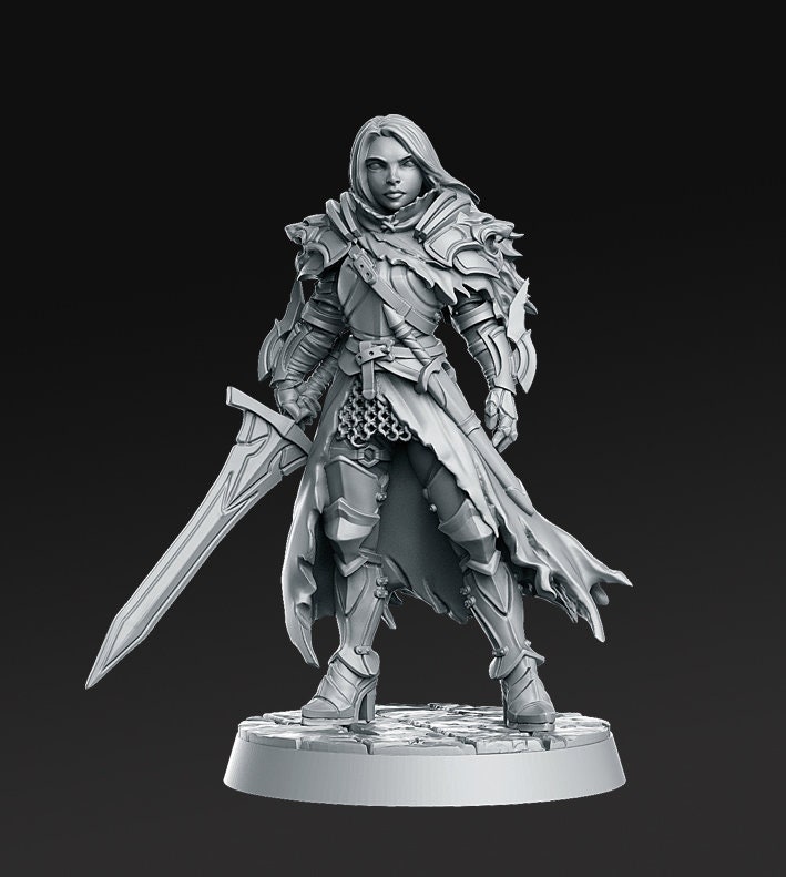RNE Studio War Gaming Pathfinder Female Elf Mage Cthulhu Miriel 3D ...