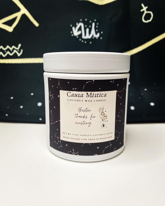 MYSTICAL BESTIE Coco Wax Fall Candle Tin Coco Vanilla - Etsy