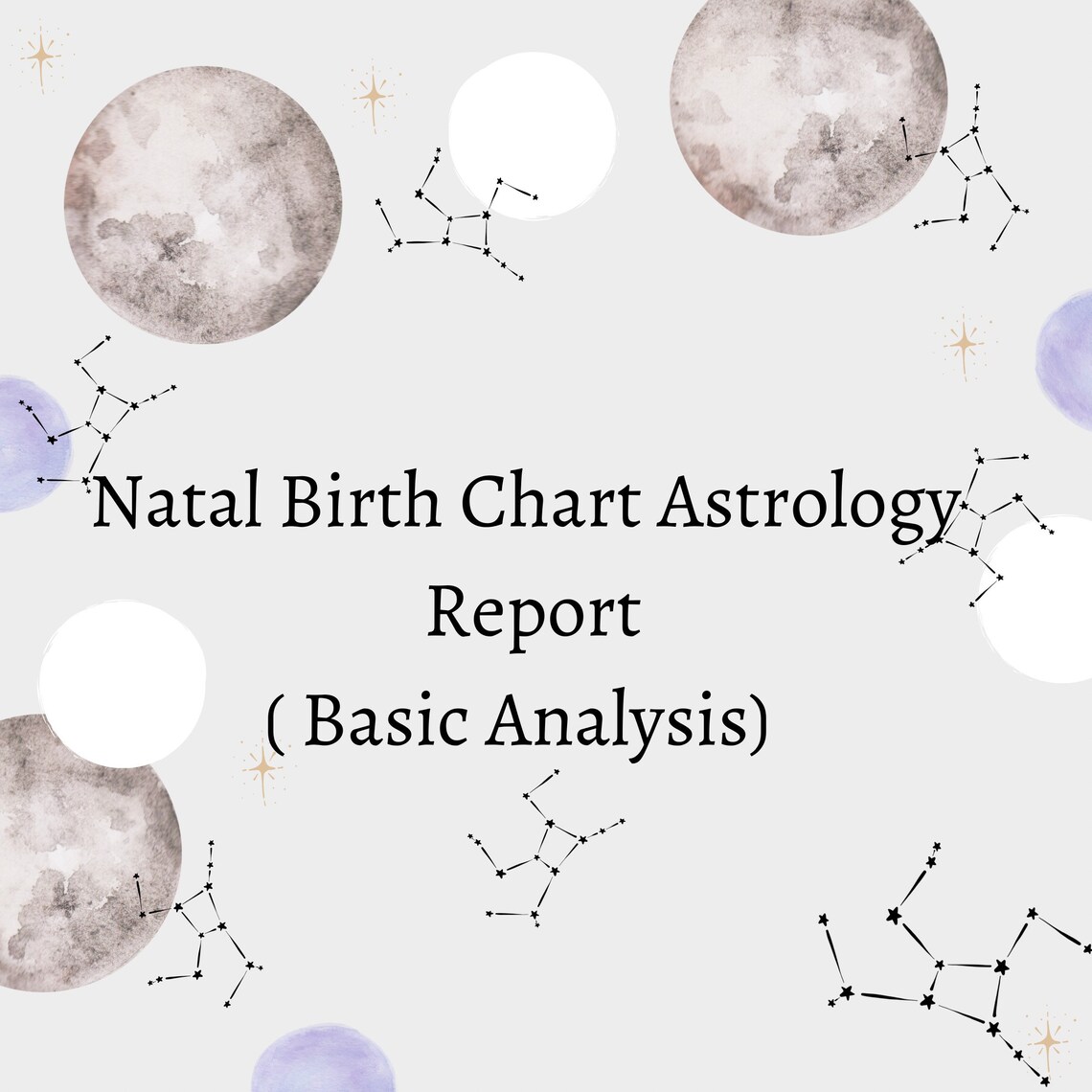 Natal Chart Analysis-get It in 24 Hours Gift for Friends | Etsy