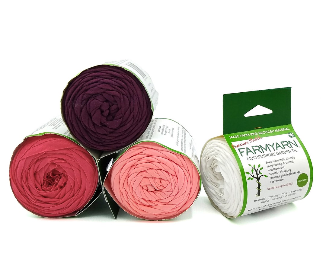 Recycled Elastic Fabric Twine: Multipurpose Garden & Craft - 4 Bobbin ...