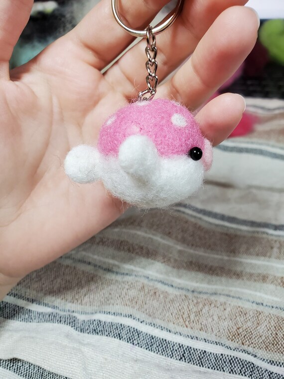 Needle Felt Amigurumi Puffer Fish Keychain Puffer Fish, 51% OFF