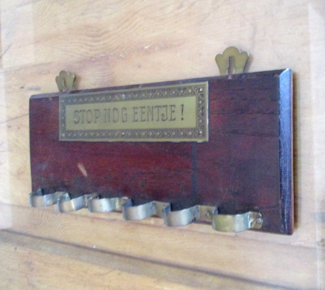 Vintage Pipe Rack , Dutch Pipe Rack , Wall Hanging Pipe Rack , Six Pipe ...