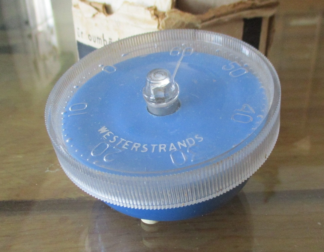 Westerstrands Bell Kitchen Timer , Vintage Egg Timer , Blue 70s Egg ...