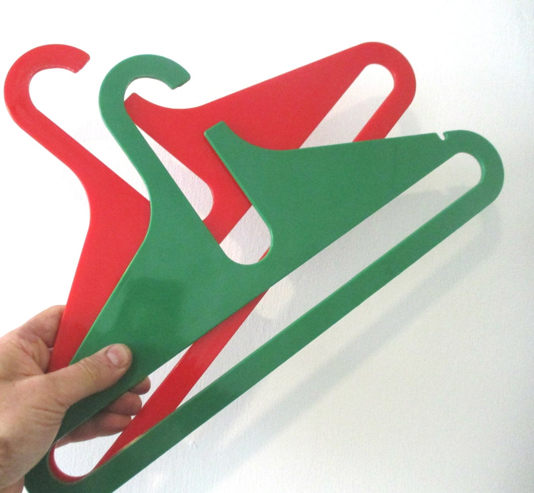 Pop Art Red Plastic Clothes Hanger, 70s Boutique Clothes Hanger , Home ...