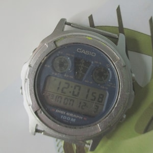 Casio DGW-300 Digi Graph Alarm Chrono Water Resist 100m, Vtg Men's ...