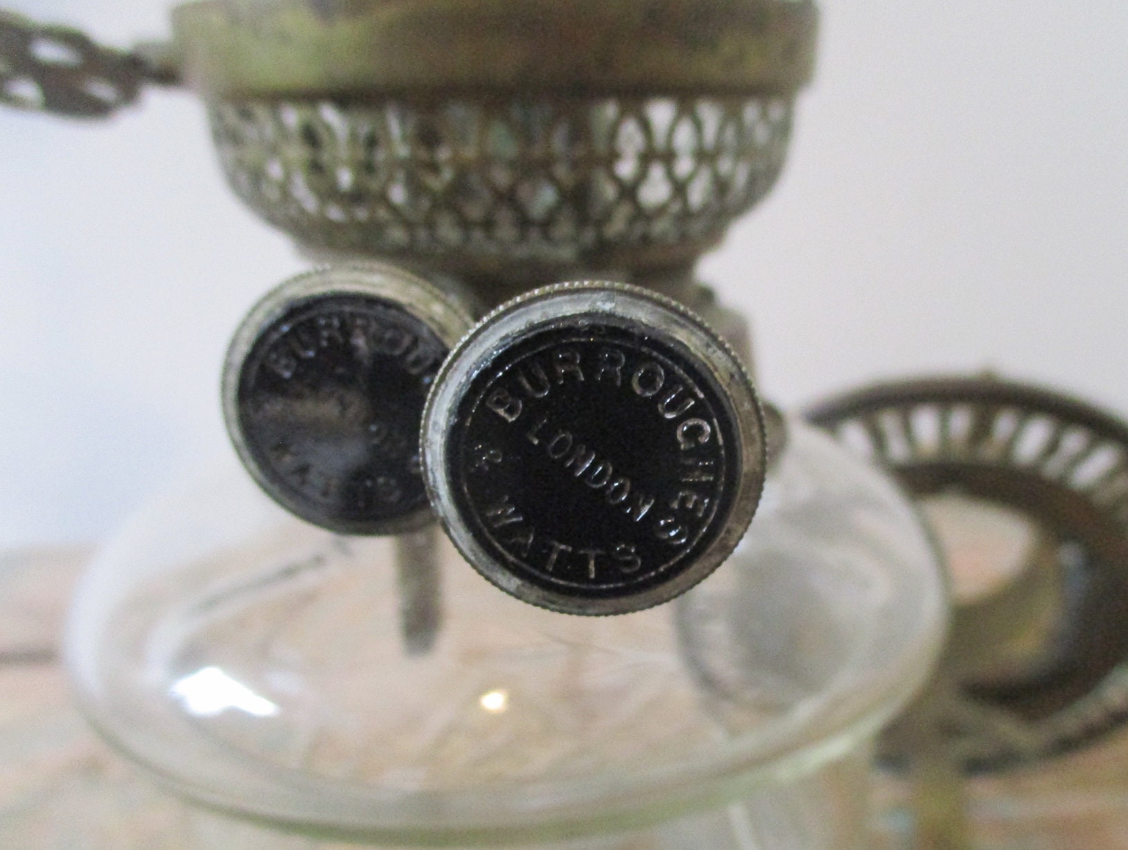 Victorian Cut Glass Oil Lamp and Burner oil Lamp Base With - Etsy