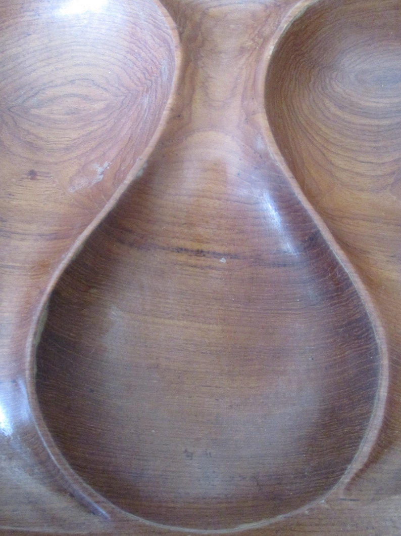 Teak Wood Tray by Laur. Jensen for Odense, Danish Modern Teak ,carved ...