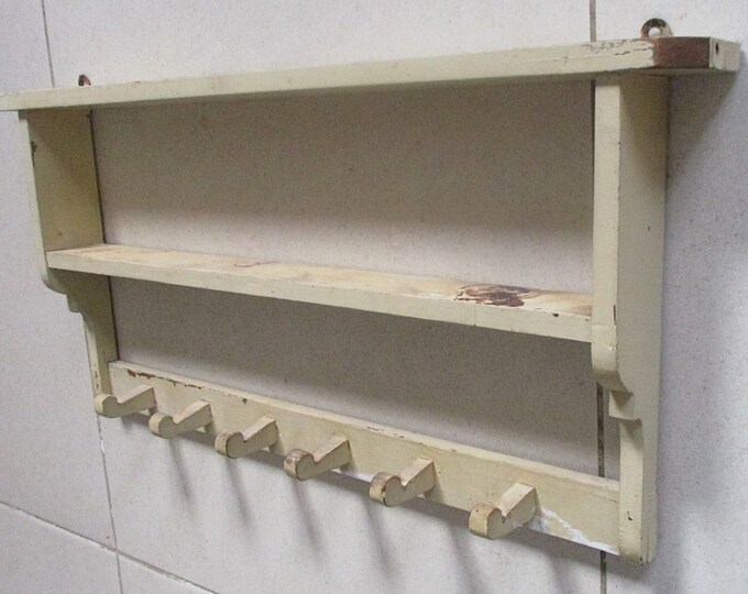 Kitchen Shelf , Spice Rack Rustic Kitchen Rack , Kitchen Utensil ...