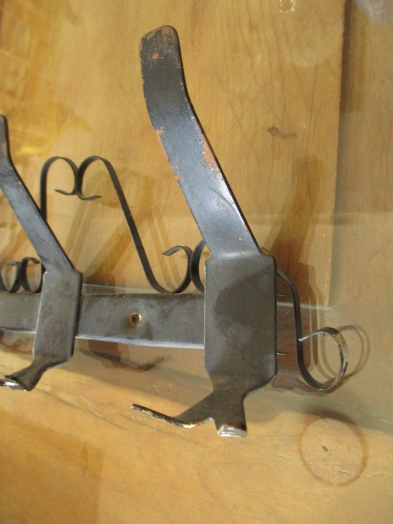 Coat Rack , Black Steel Lace Coat Rack , 70s Mirror , Steel Framed Hat ...