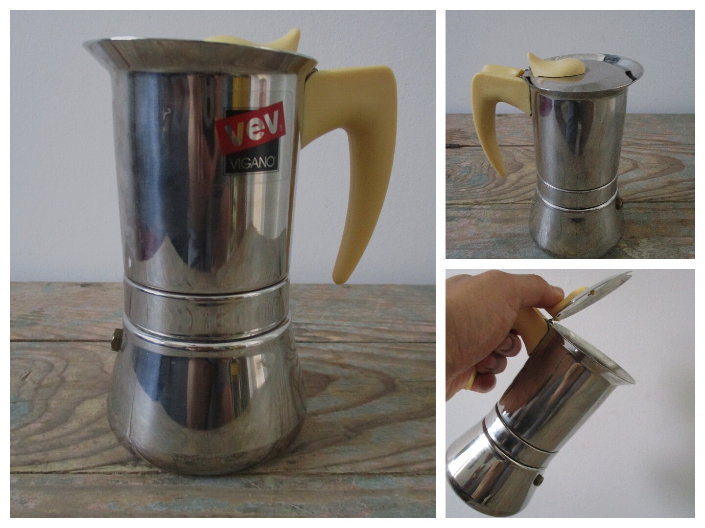 Coffee & Tea Makers 80s Vintage Stovetop Moka Pot Koncord Collectible ...