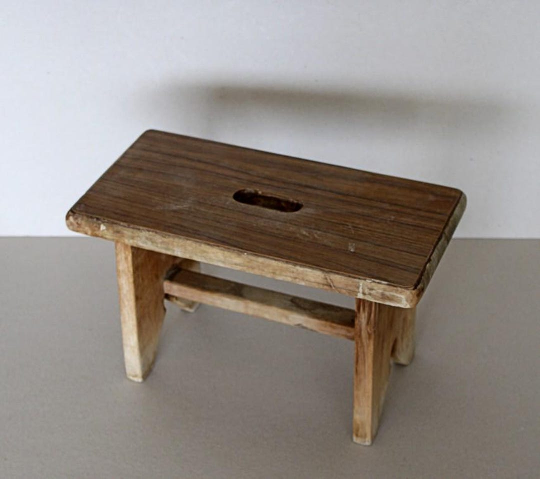 Vintage Stool, Plant Stool , Rustic Stool, Country Rustic Stool ...
