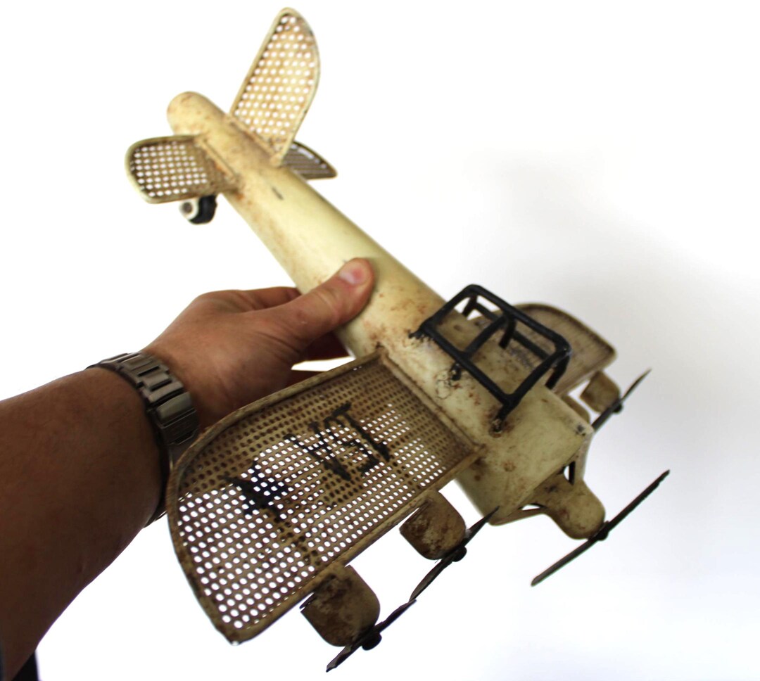 Metal Airplane, Plane, Assemblage Scrap Metal Plane, Boy, Toys, Summer ...