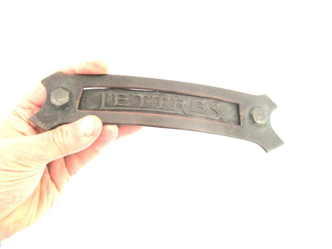 French Brass Letter Flap, Front Door Letter Flap, Marked in French ...