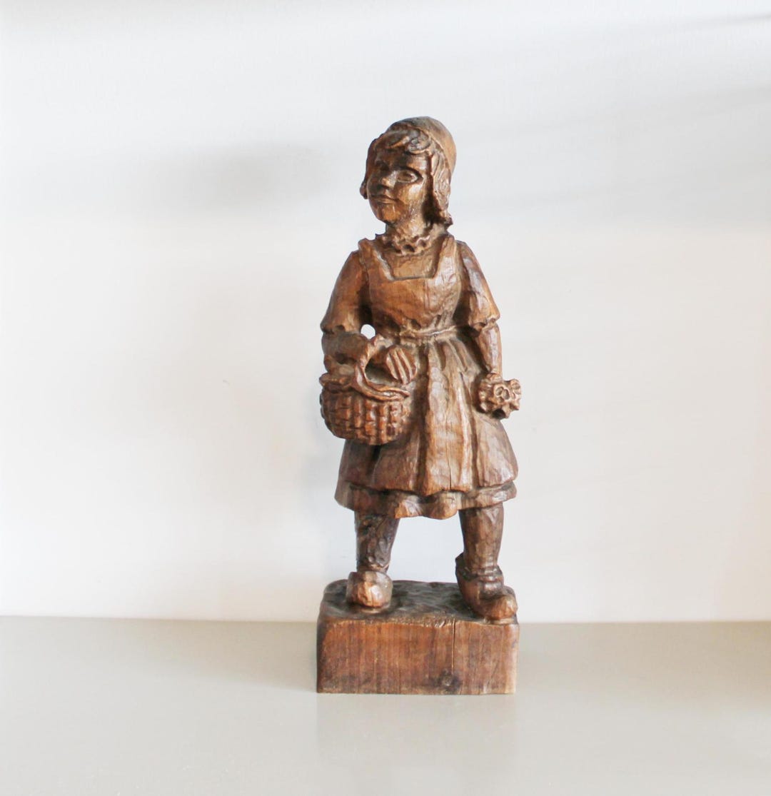 Little Red Riding Hood Hand Carved Figure. Hand Carved Little Red ...