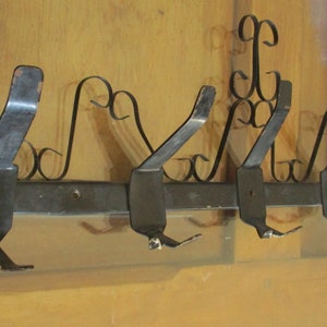 Coat Rack , Black Steel Lace Coat Rack , 70s Mirror , Steel Framed Hat ...