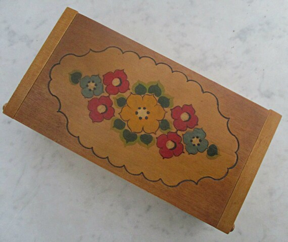 Russian Jewelry box, wooden jewelry box, Russian trin… - Gem