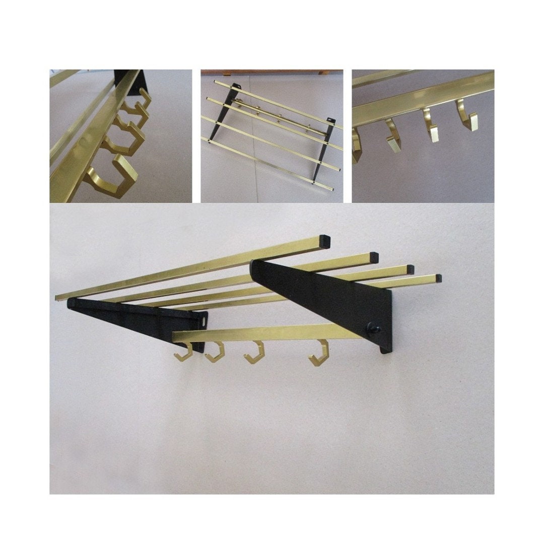 Coat Rack , Vintage Hat Rack ,vintage Bathroom Rack ,MCM Coat Rack ...