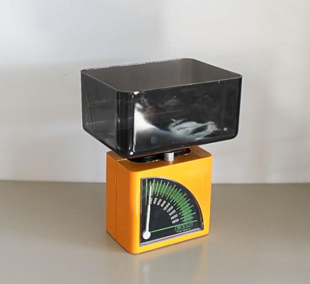 Orange Compact Kitchen Scales by EKS Sweden , Designed by Bengt Ek ...