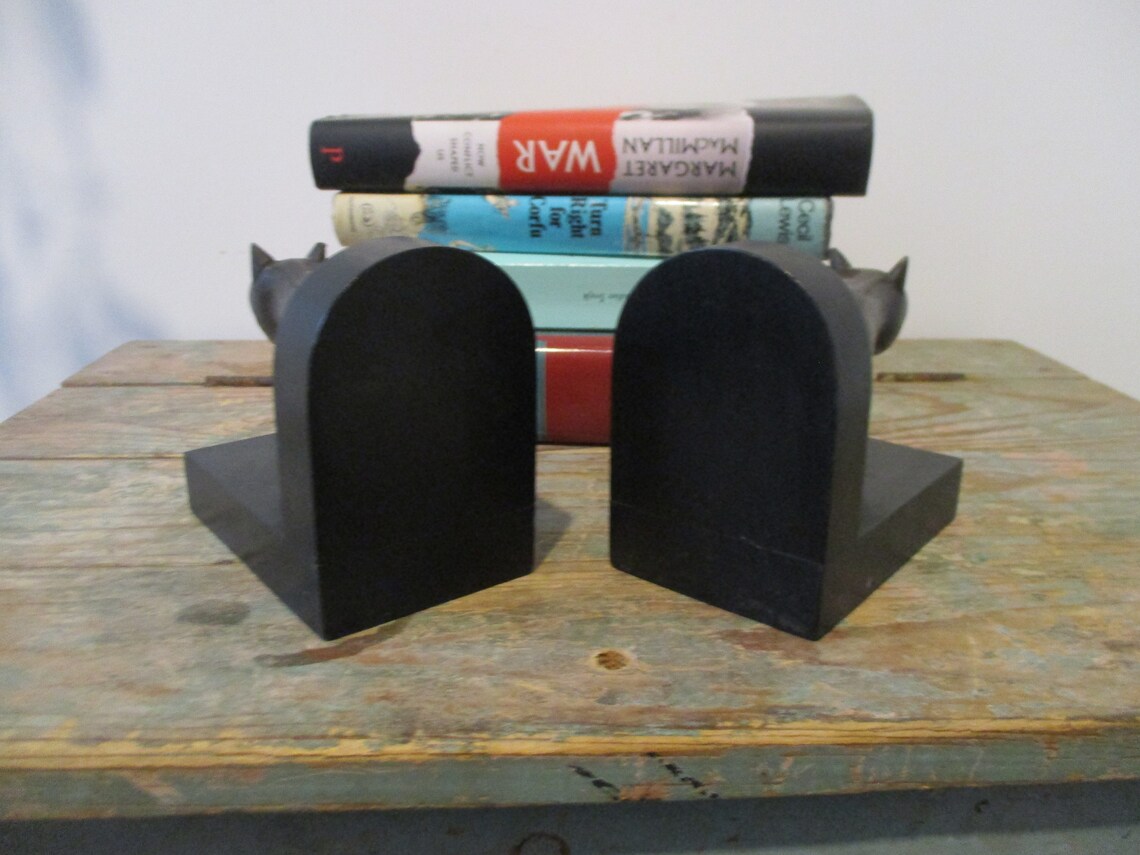 Hand Carved Animal Bookends Vintage Bookends bear Cub | Etsy