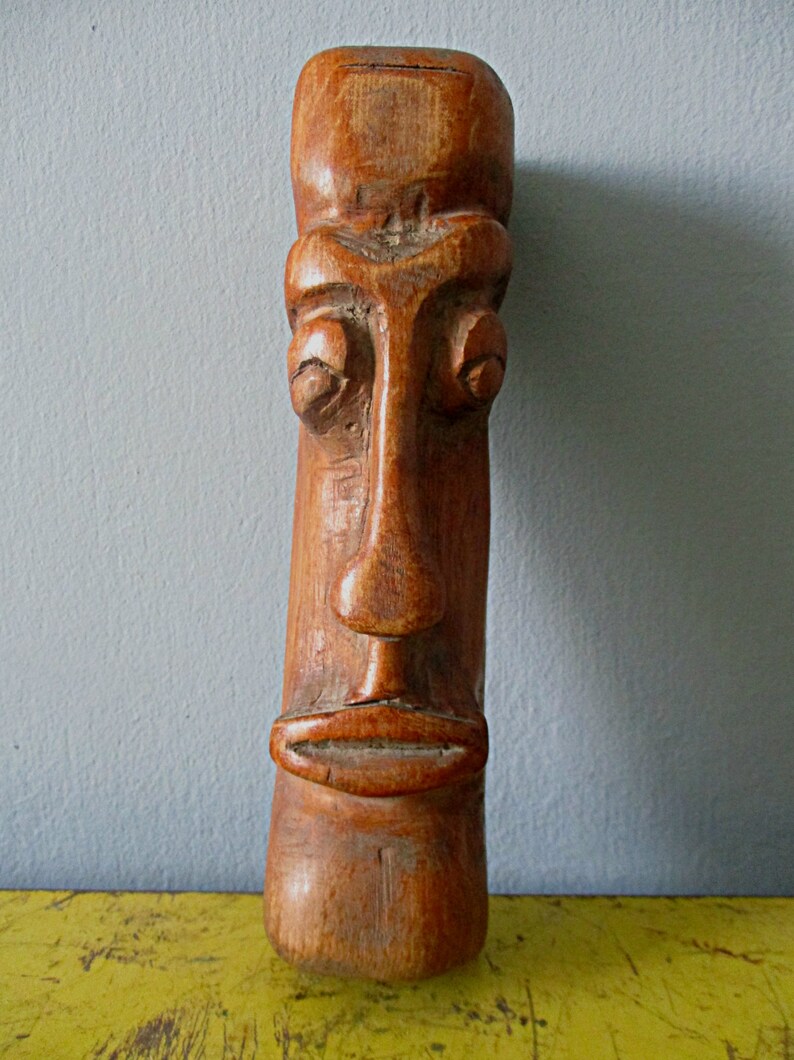 Folk Art Carved Face primitive Carved Mask folk Art Wood - Etsy