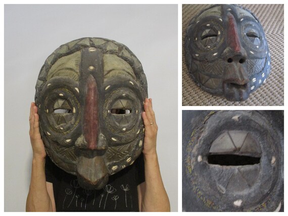 Large antique African mask African masktribal maskAfrican | Etsy