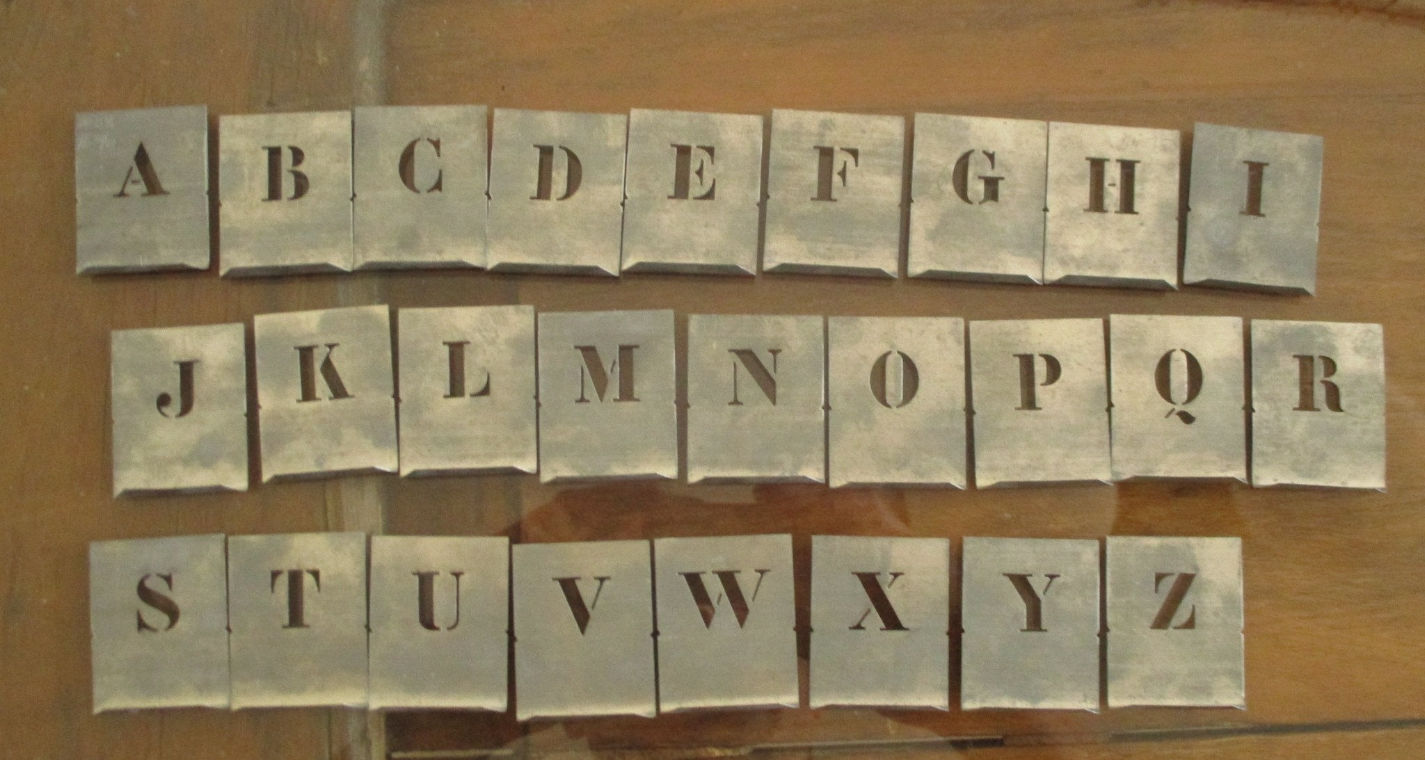 Alphabet / Number Zinc Stencil Set alphabet Stencil Set - Etsy