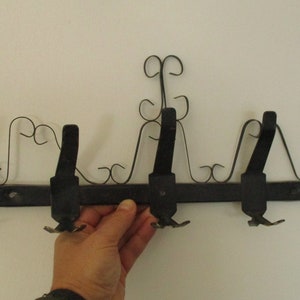 Coat Rack , Black Steel Lace Coat Rack , 70s Mirror , Steel Framed Hat ...