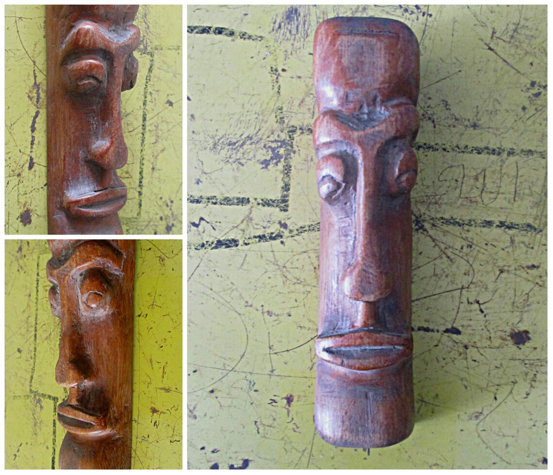 Folk Art Carved Face primitive Carved Mask folk Art Wood - Etsy