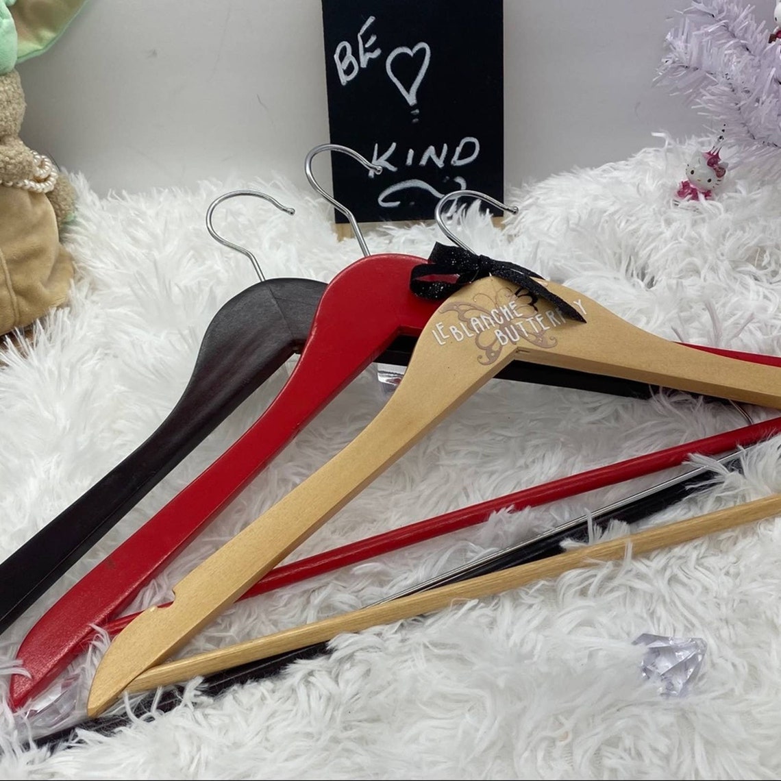 Personalized Branding Wood Hangers W/ Closet or IG Handle Logo - Etsy