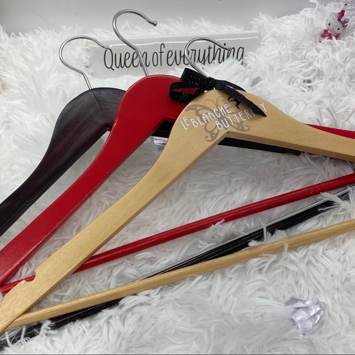 Personalized Branding Wood Hangers W/ Closet or IG Handle Logo - Etsy
