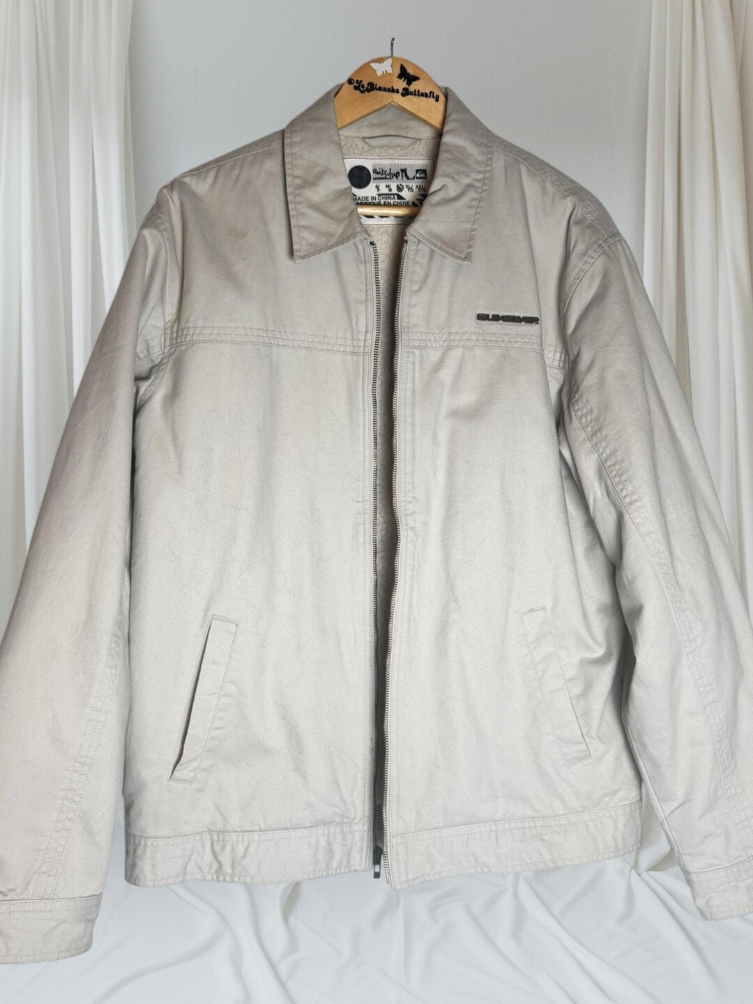 Mens Vintage Quicksilver Khaki Insulated Lined Jacket Coat Large - Etsy