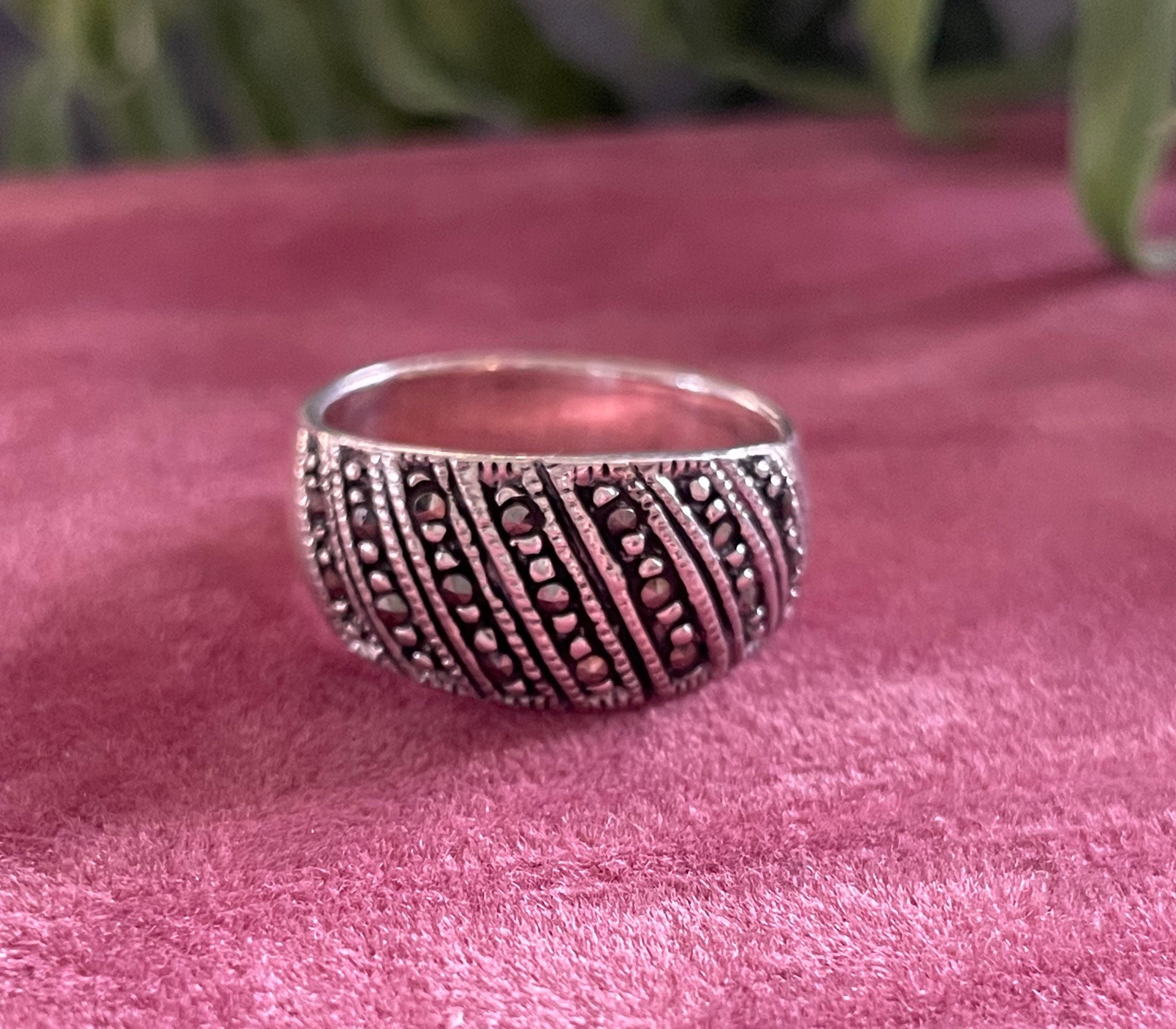 Vintage Marcasite 925 Ring Stamped IBS International Bullion & Metal ...